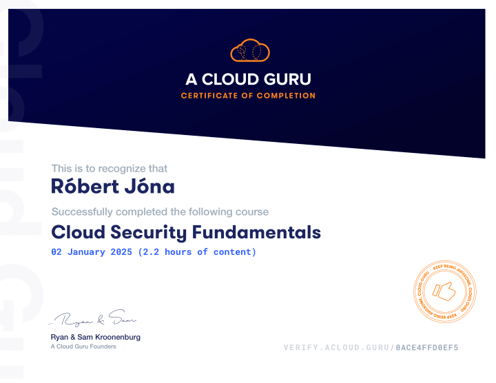 DevOps & Cloud Certifications - Robert’s Journey
